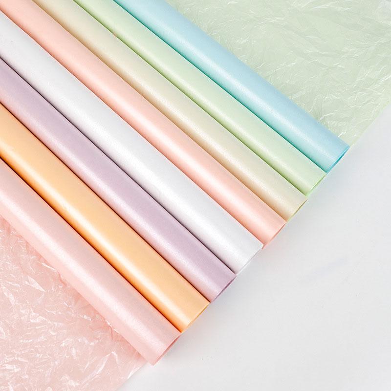 20PCS Pearlescent paperWrapped Flower Paper Pearly shredded paperFlower ...