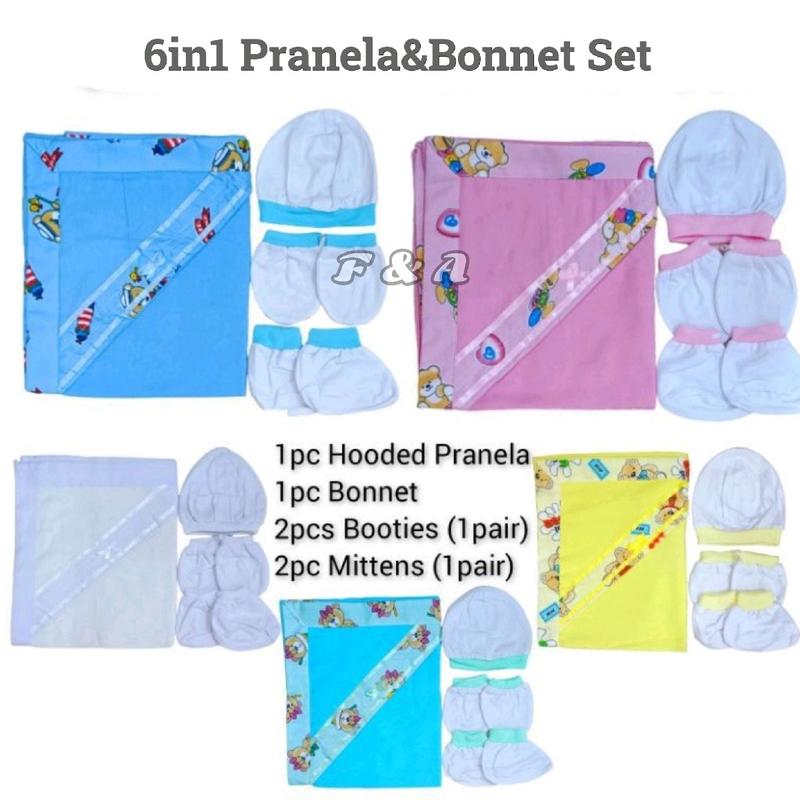 Pranela & Bonnet Set for newborn Baby - TikTok Shop Philippines