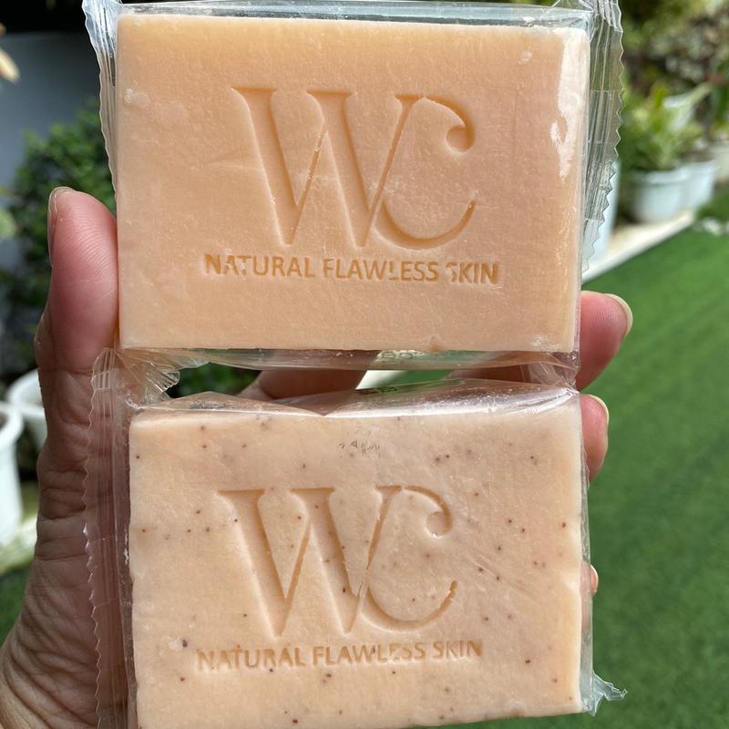 W&C Natural Flawless Skin Dual Soap 1 angi-aging and 1 scrub - TikTok ...