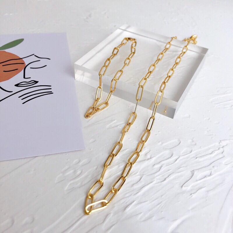 ST-703 Stainless steel rectangular necklace/bracelet accessories - TikTok Shop Philippines