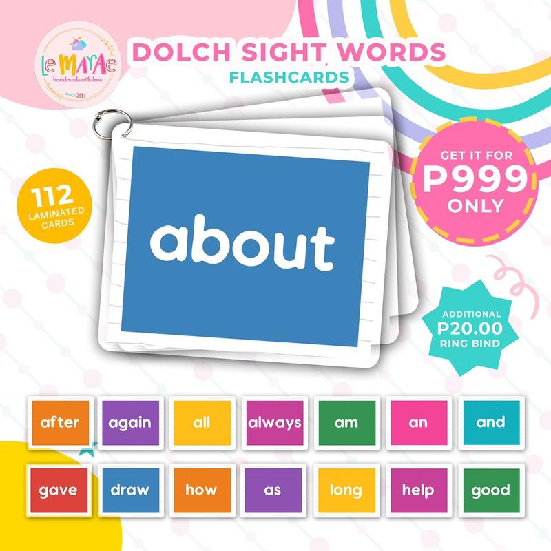 DOLCH SIGHT WORDS - Laminated Flashcards Interactive Educational ...