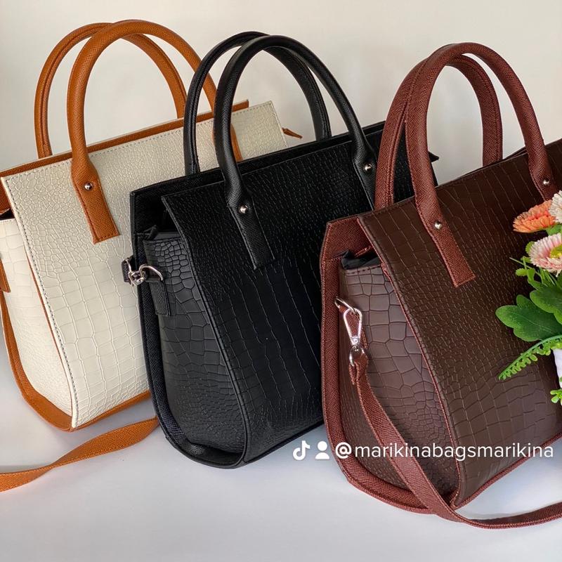 Marikina Bags Rachel Big Made from Croco Material - TikTok Shop Philippines