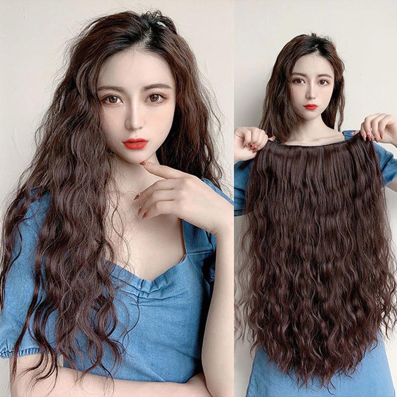 Wig Female Long Curly Hair U-shaped Big Wave Fluffy Corn Per - TikTok ...