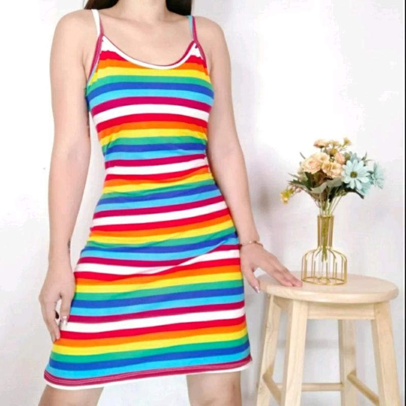Spaghetti Stripe Dress Casual Womenswear Comfortable Lingeri - TikTok ...