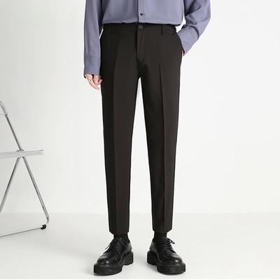 ALVIN# Korean version 9-point pants fashion trend slim men's trousers ...