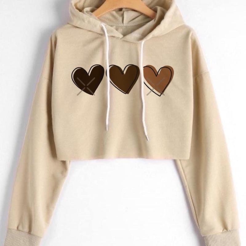 Teens croptop hoodie sublimation print freesize only Fit Womenswear - TikTok Shop Philippines