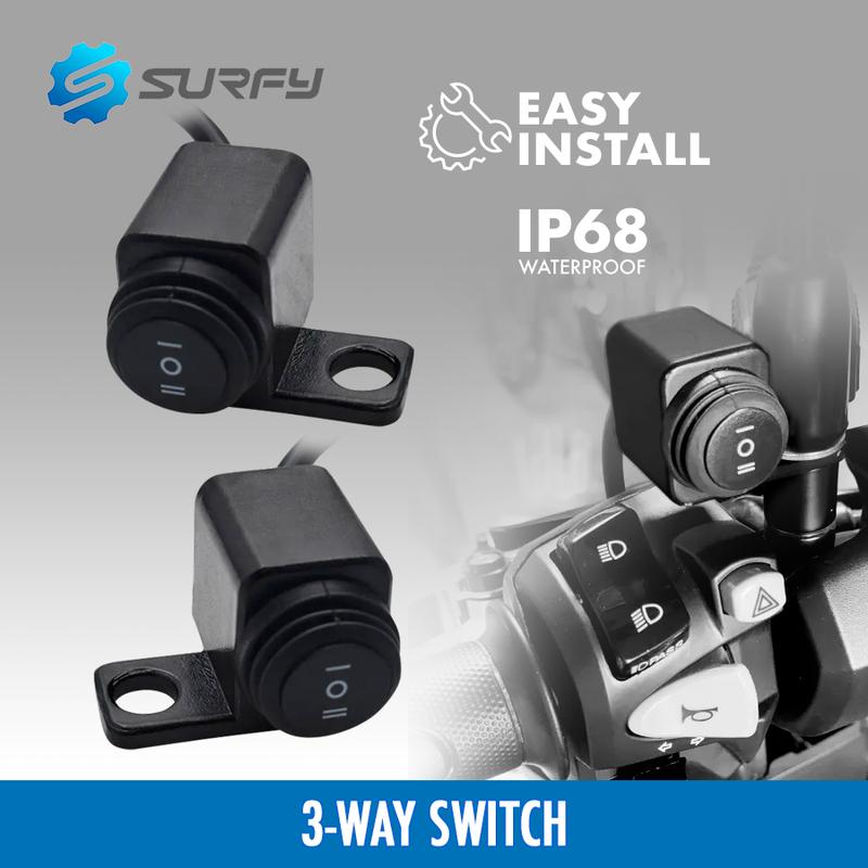 Motorcycle 3ways Switch Tri Switch Use For Mini Dirving Ligh - TikTok ...