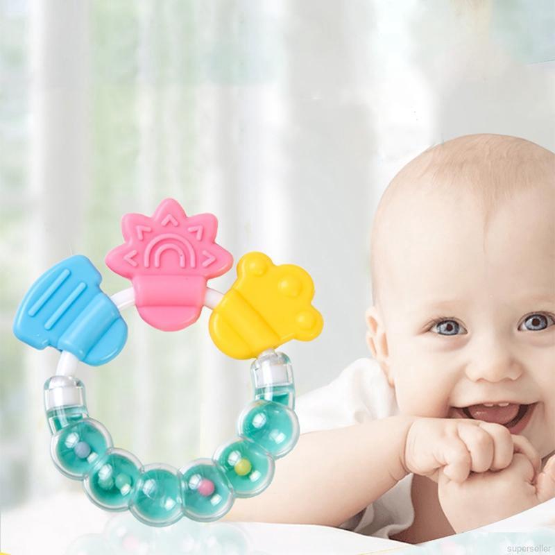 Baby Bracelet Teether Rattle Teethers Babies Teething Toys Silicone ...