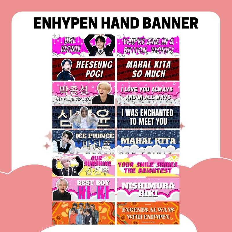 ENHYPEN MEMBERS HAND BANNER - TikTok Shop Philippines